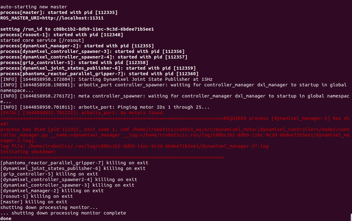 PhantomX reactor · Issue #6 · robograffitti/dynamixel_workbench_ros_control · GitHub