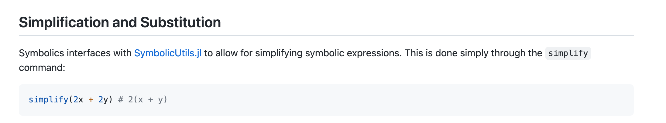 simplify() working? · Issue #513 · JuliaSymbolics/Symbolics.jl · GitHub