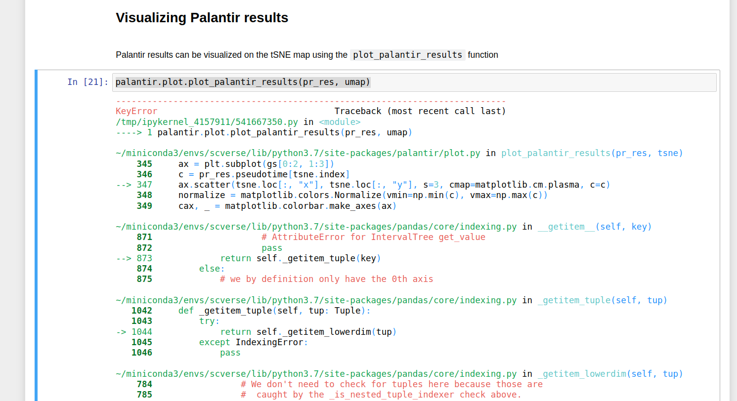 Unable To Reproduce Code From Palantir Sample Notebook Ipynb · Issue 87 · Dpeerlab Palantir