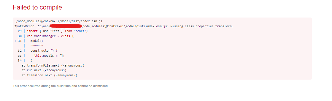 Failed To Compile · Issue 7021 · Chakra Uichakra Ui · Github