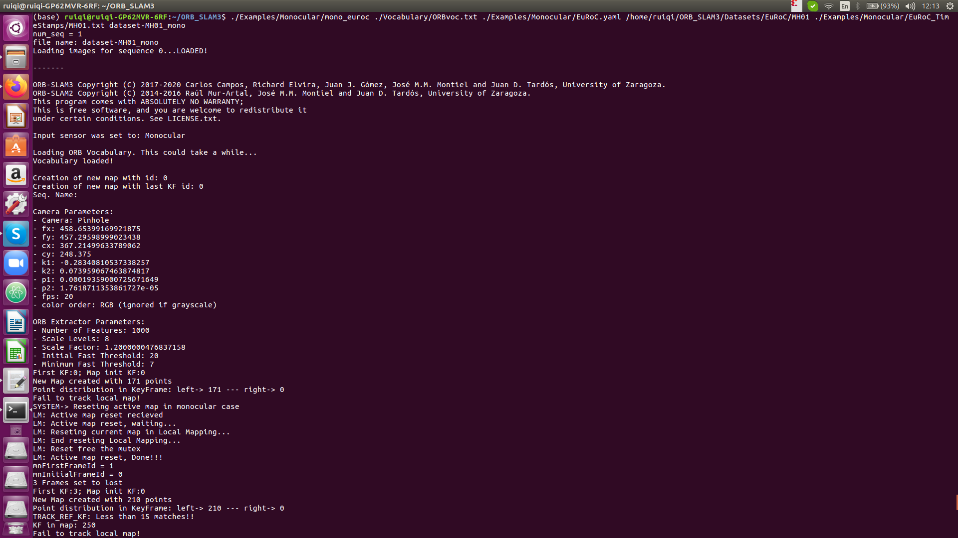Poor ATE when executing ORB-SLAM3 on EuRoC MH01 sequence and TUM Corridor4 sequence, using ...