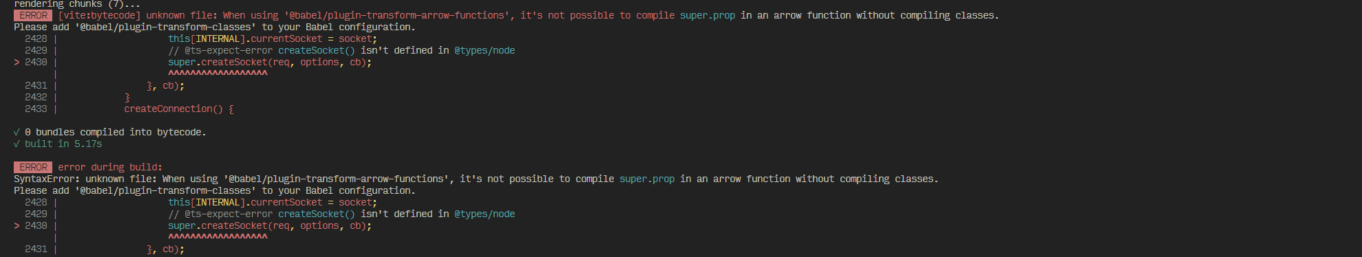 bytecodePlugin 提示添加 '@babel/plugin-transform-classes' · Issue #260 · alex8088/electron-vite · GitHub