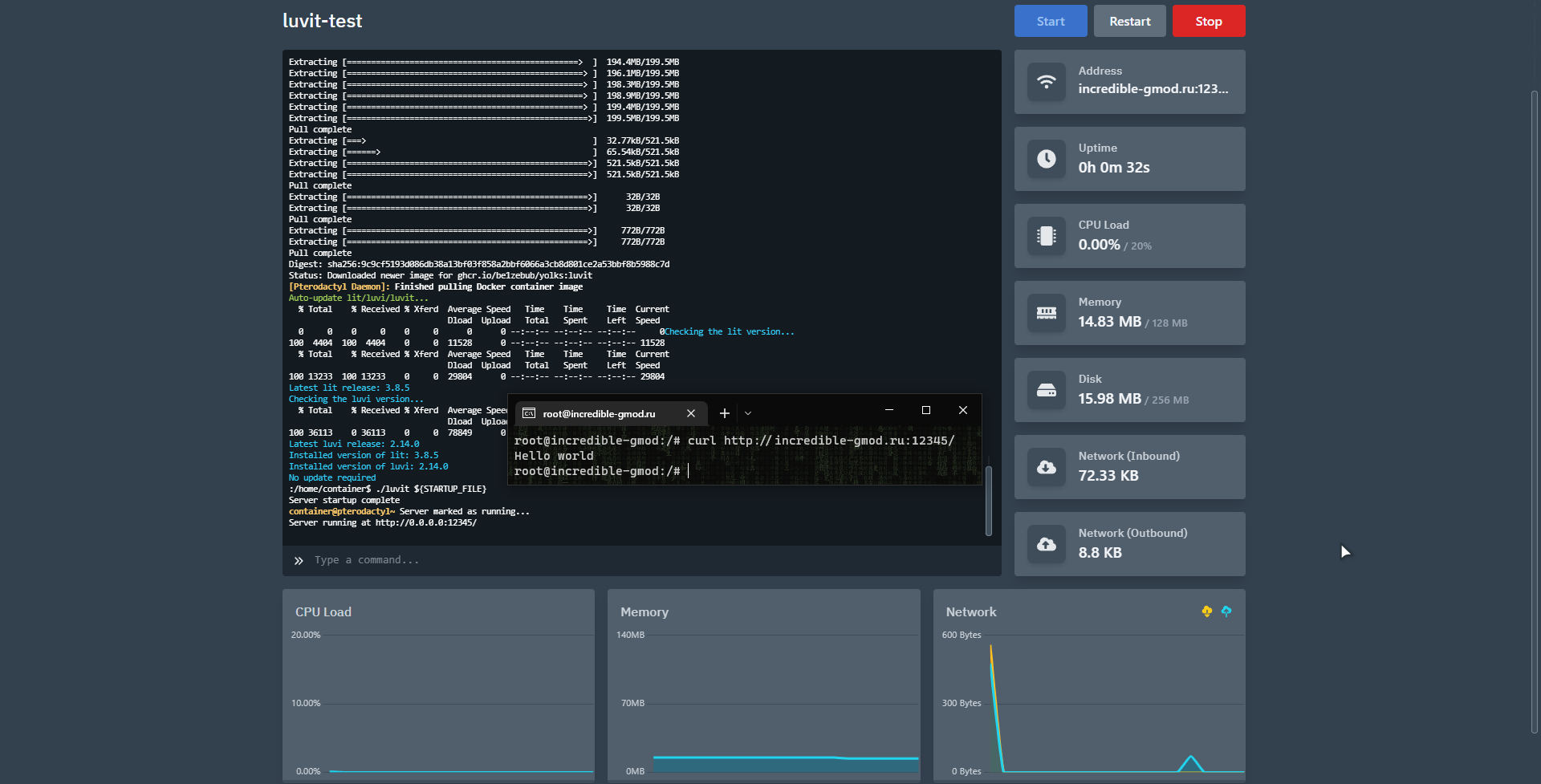 GitHub - Be1zebub/luvit-pterodactyl: Run your luvit apps in pterodactyl!
