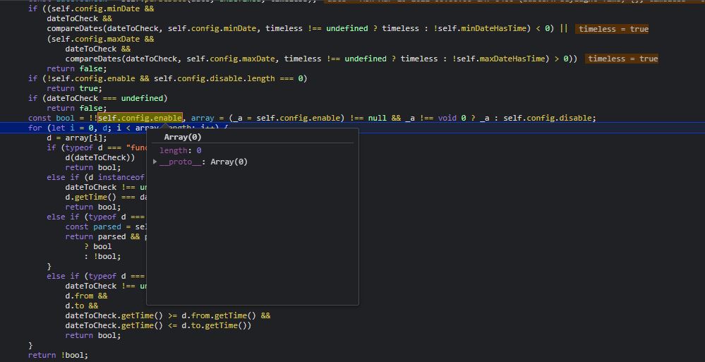 mwlFlatpickr days always disabled for flatpickr @4.6.9, and angularx ...