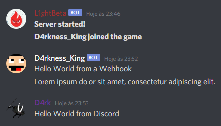 Webhooks Support · Issue #80 · thecatcore/Fabric---Discord-Link · GitHub