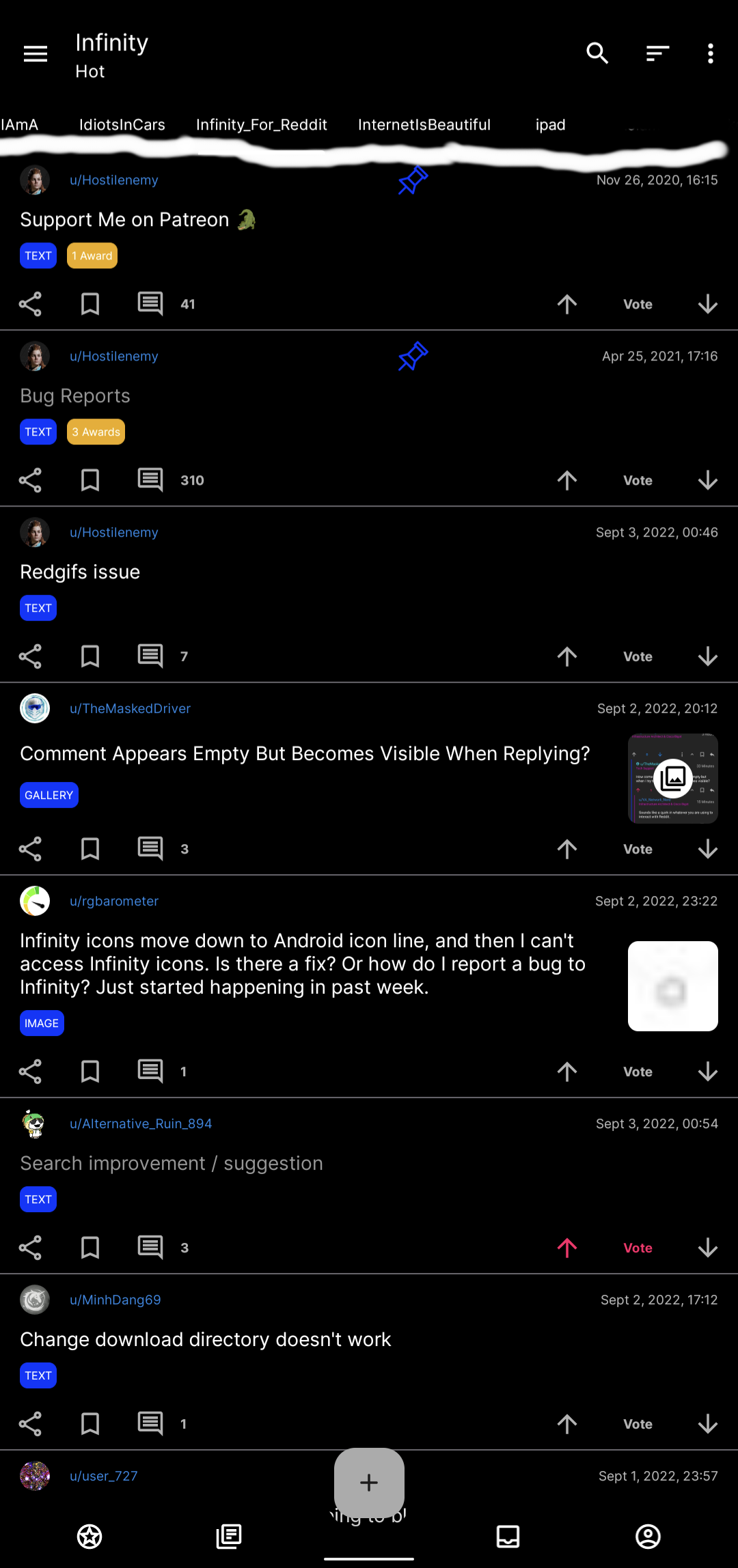 Search when using multiple tabs bug or improvement? · Issue #1064 · Docile-Alligator/Infinity ...