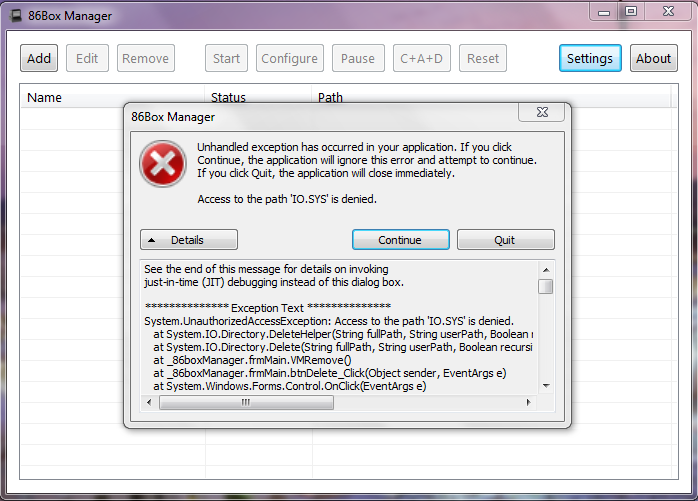 86BoxManager crashes after trying to delete a VM with read-only files in the directory · Issue ...