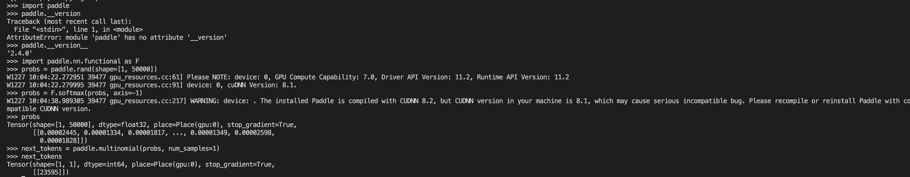paddle.multinomial bug · Issue #49322 · PaddlePaddle/Paddle · GitHub