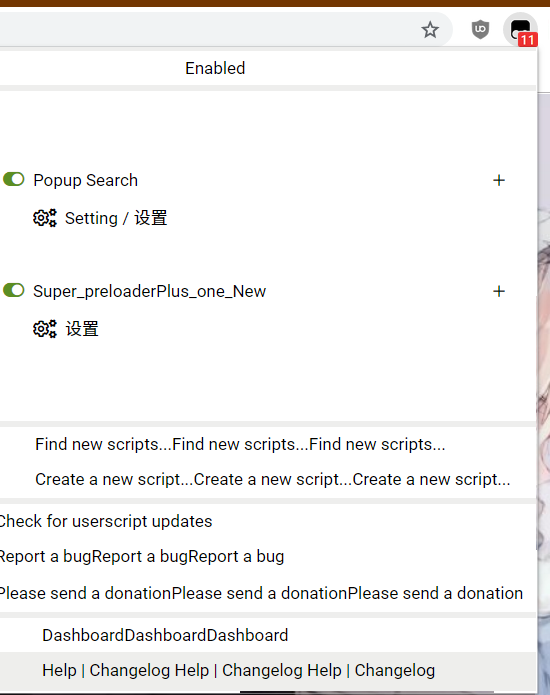 Action menu layout broken after GM_registerMenuCommand is executed · Issue #801 · Tampermonkey ...
