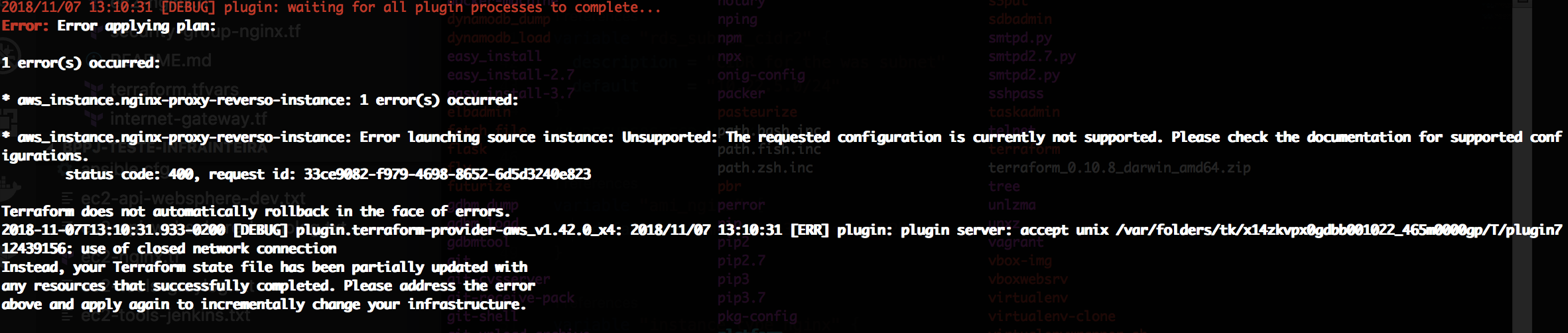 [DEBUG] plugin: plugin process exited: ( Error to create EC2 with subnet_id associated ) · Issue ...
