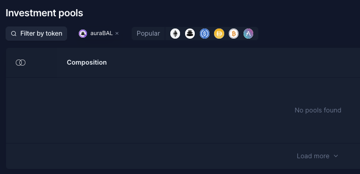 Can't find pools with "filter by token" · Issue #2056 · balancer/frontend-v2 · GitHub