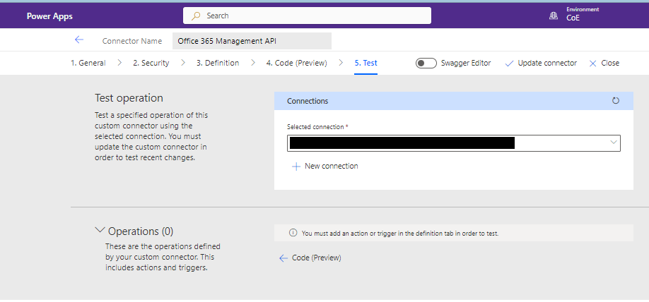 [CoE Starter Kit - BUG] No operations listed in custom connector · Issue #4873 · microsoft/coe ...