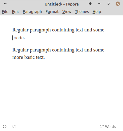 space diisplayed before code starting wrapped line · Issue #3504 · typora/typora-issues · GitHub