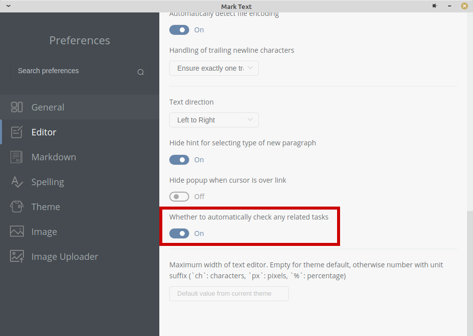 clarification on preferences option · Issue #2233 · marktext/marktext · GitHub