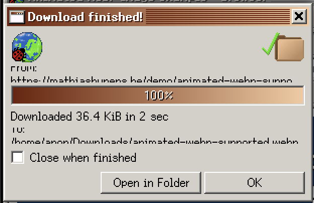"Download finished" dialog layout somewhat busted · Issue #18678 · SerenityOS/serenity · GitHub