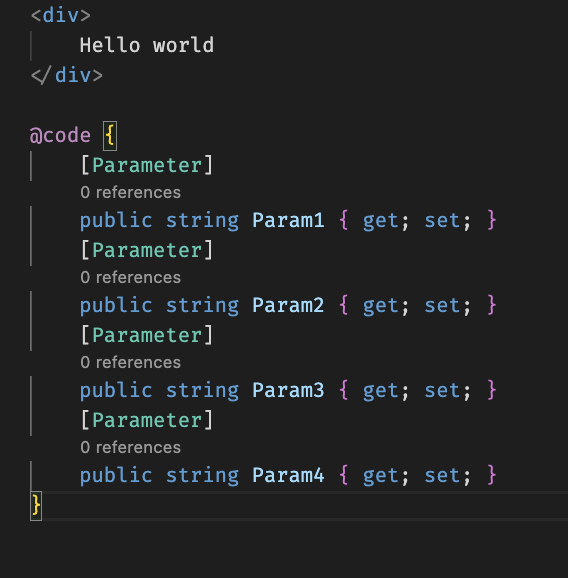 Razor highlighting lost after a multiline member definition in @code block. · Issue #5651 ...