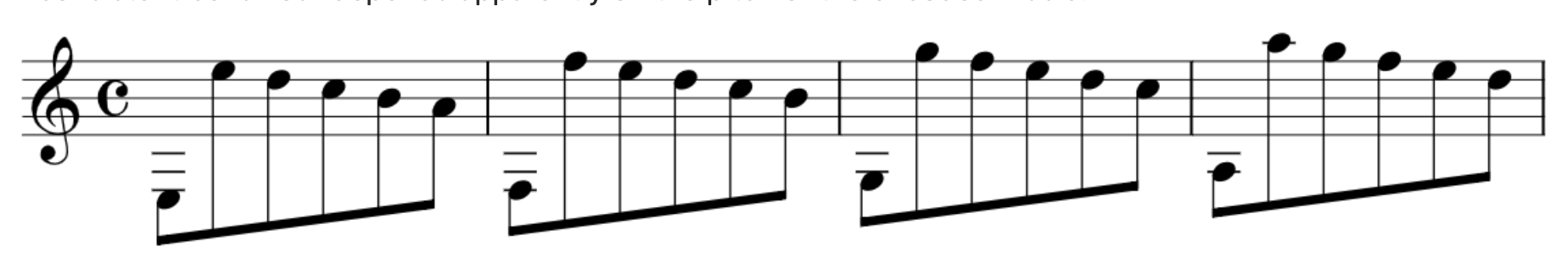 mixed beam rendering & pitch interaction · Issue #3250 · rism-digital/verovio · GitHub