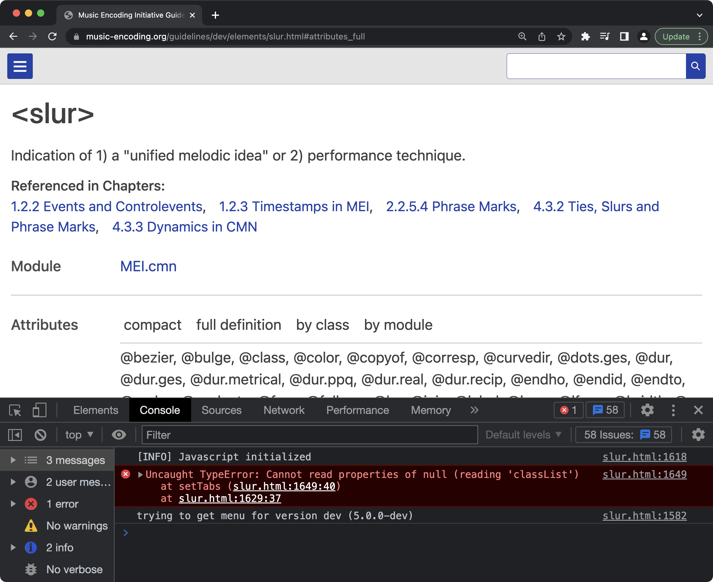 Undefined variable on elements pages · Issue #1199 · music-encoding/music-encoding · GitHub