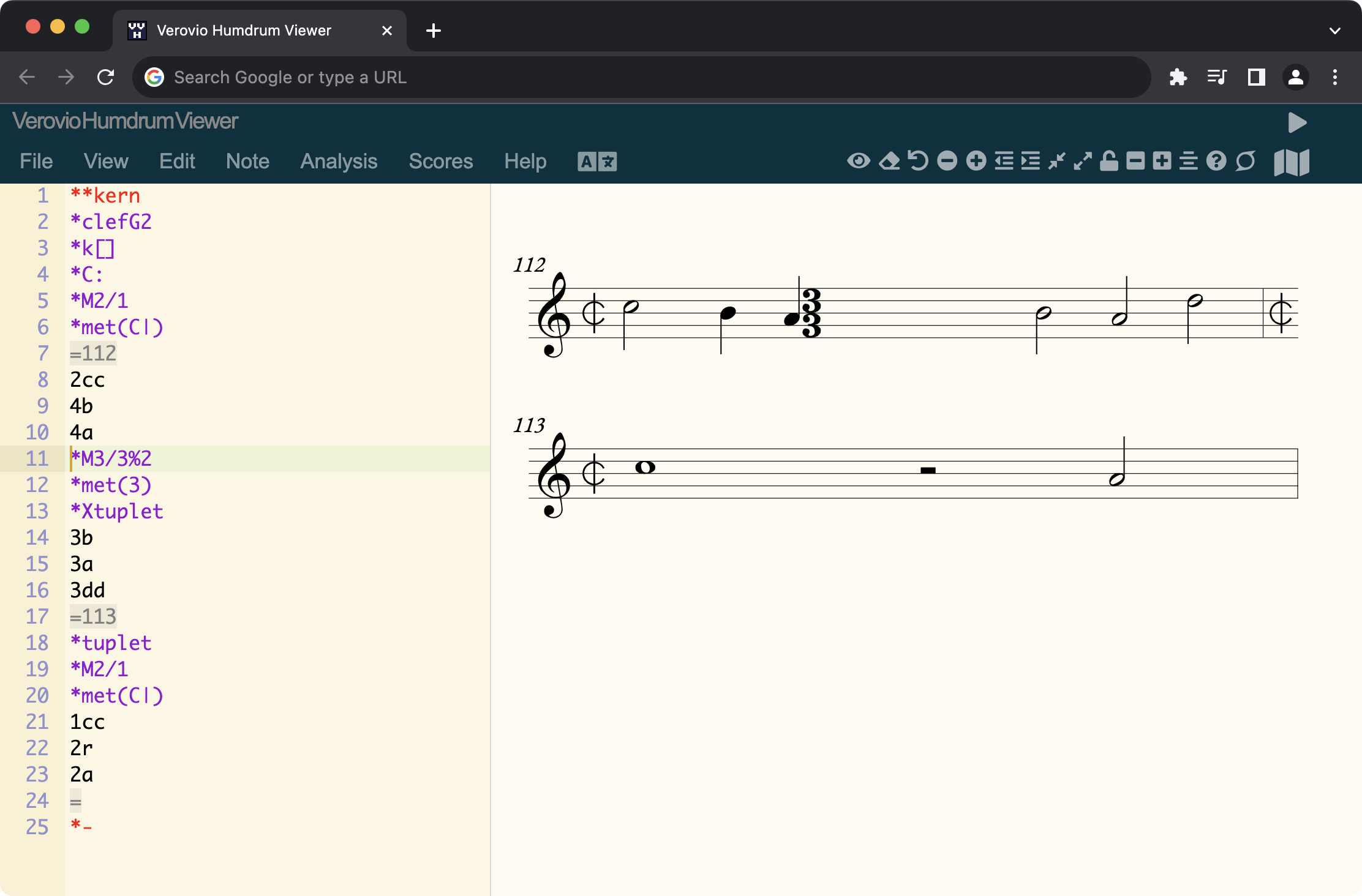 "3" time signature in middle of measure · Issue #859 · humdrum-tools/verovio-humdrum-viewer · GitHub