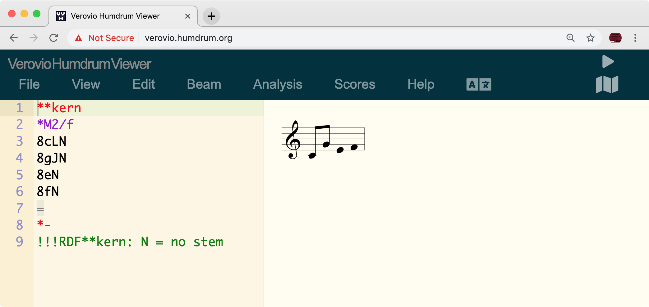 hiding stems · Issue #230 · humdrum-tools/verovio-humdrum-viewer · GitHub