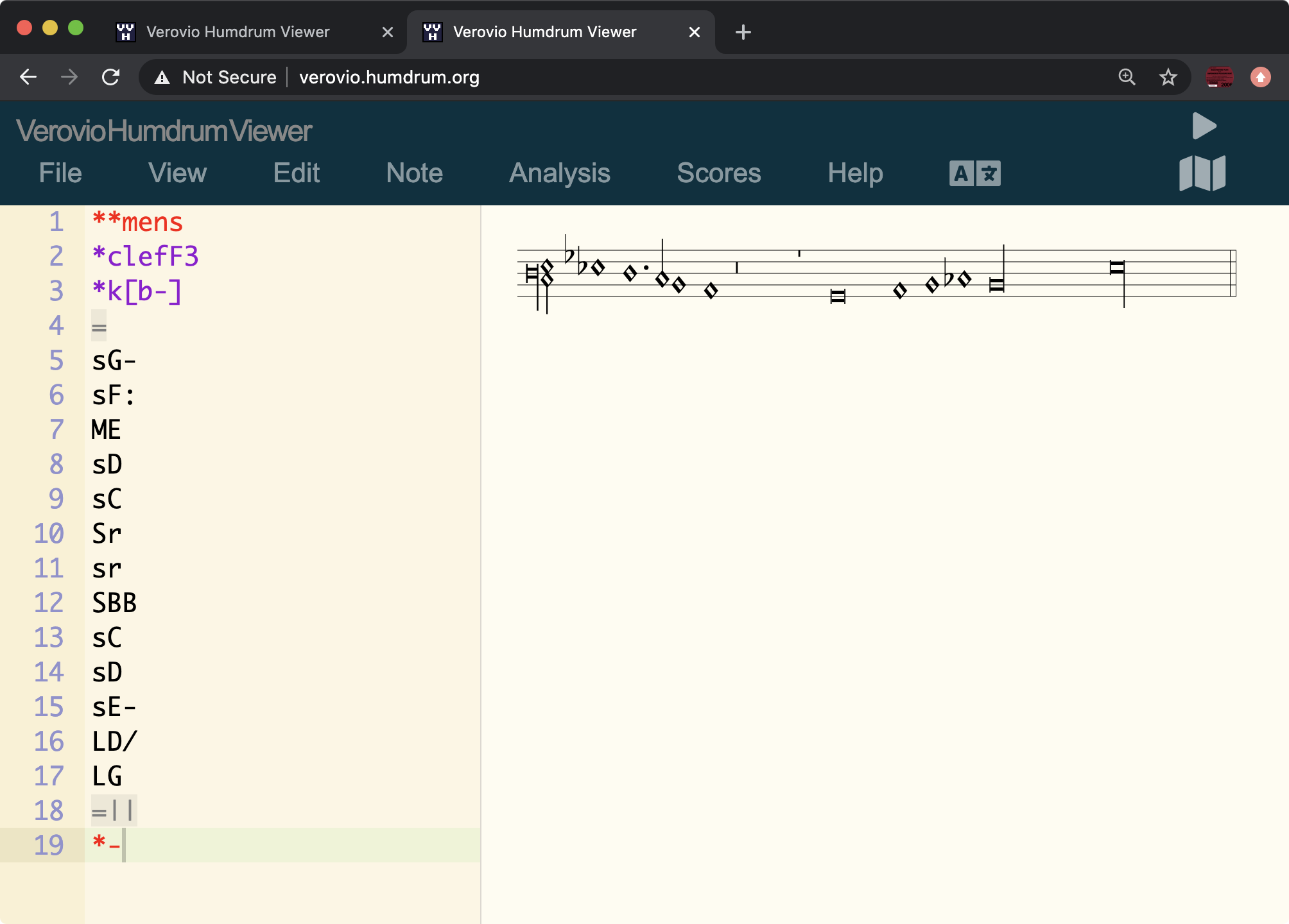 incorrect stem direction for longa notes in white mensural notation ...