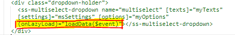 Lazy load issue · Issue #357 · softsimon/ngx-bootstrap-multiselect · GitHub