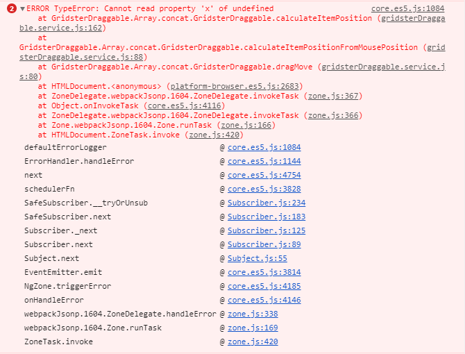 ERR: Cannot read property 'x' of undefined · Issue #552 · tiberiuzuld/angular-gridster2 · GitHub