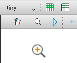 Move and magnify cursors are stretched/pixelated on Mac for Colibri ...
