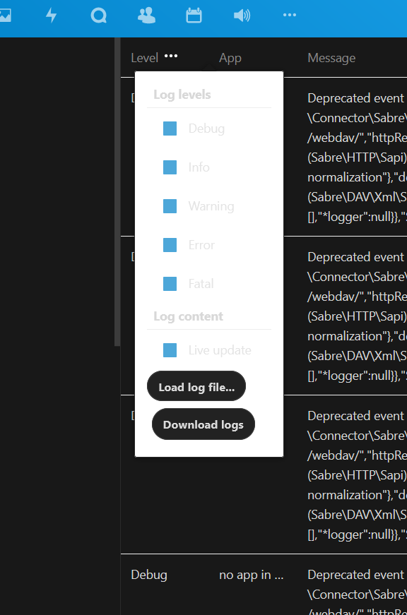 Dark theme not working correctly on some drop down/ pop-up boxes · Issue #22525 · nextcloud ...