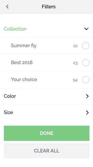 [FEATURE] Implement SfAccordion in Filters on mobile · Issue #657 · vuestorefront/shopware-pwa ...
