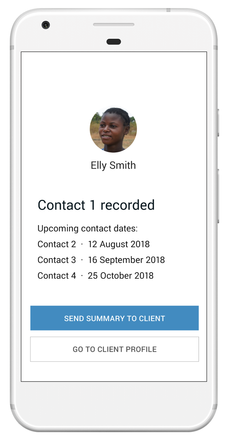 Implement contact submission confirmation page · Issue #77 · opensrp/opensrp-client-anc · GitHub