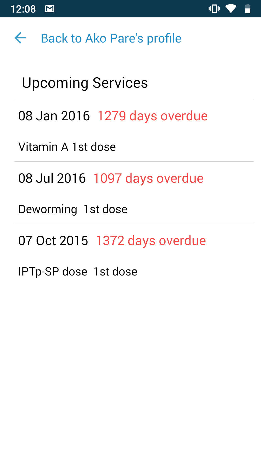 IPTp-SP dose shouldn't be a part of child upcoming services · Issue #145 · opensrp/opensrp ...