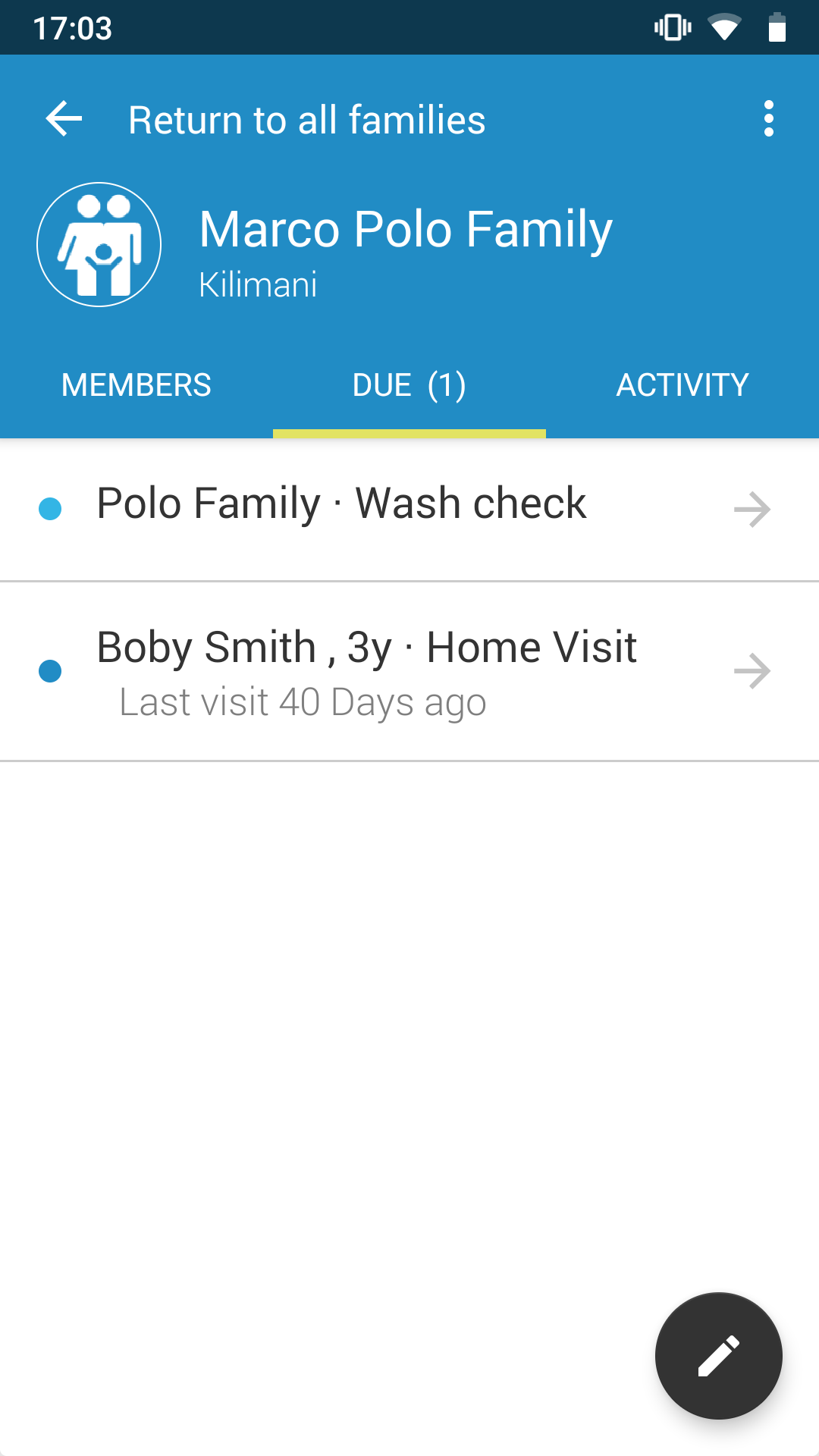 Implement WASH check task in family profile · Issue #466 · opensrp/opensrp-client-chw · GitHub