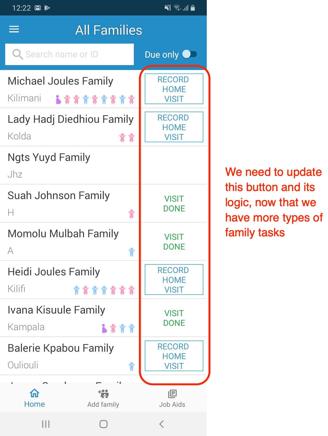 Implement the All Families register tasks due button logic · Issue #72 · opensrp/opensrp-client ...