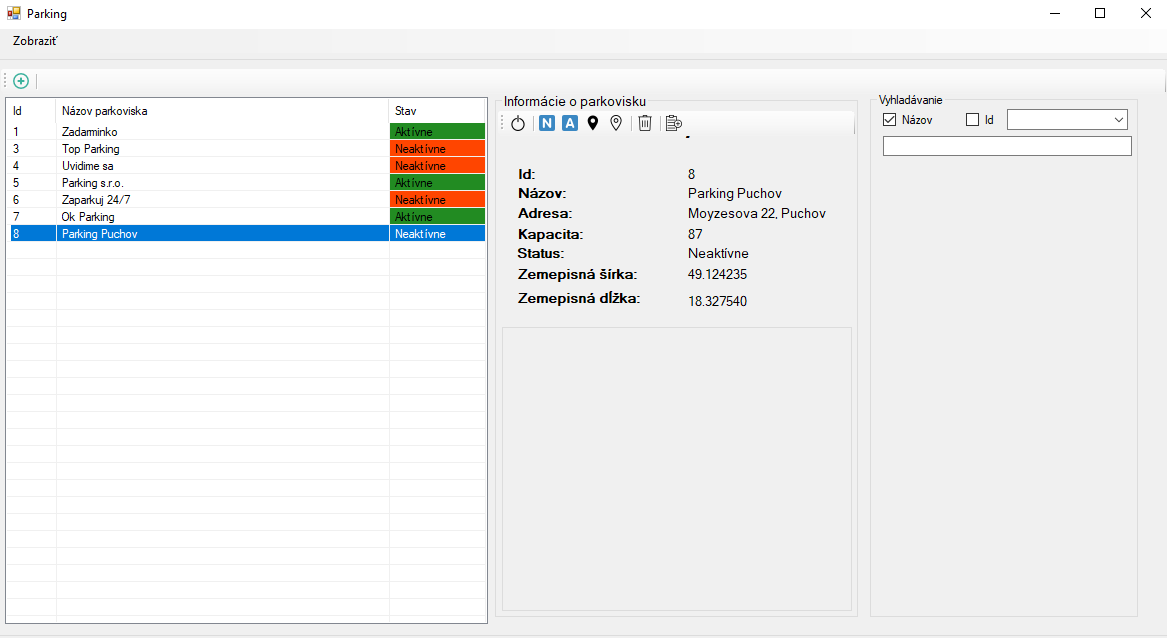 GitHub - Vlarod/Parking-information-system: Information system for ...