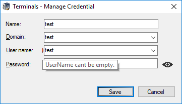 Error UserName Can't be Blank when creating credential · Issue #100 · Terminals-Origin/Terminals ...