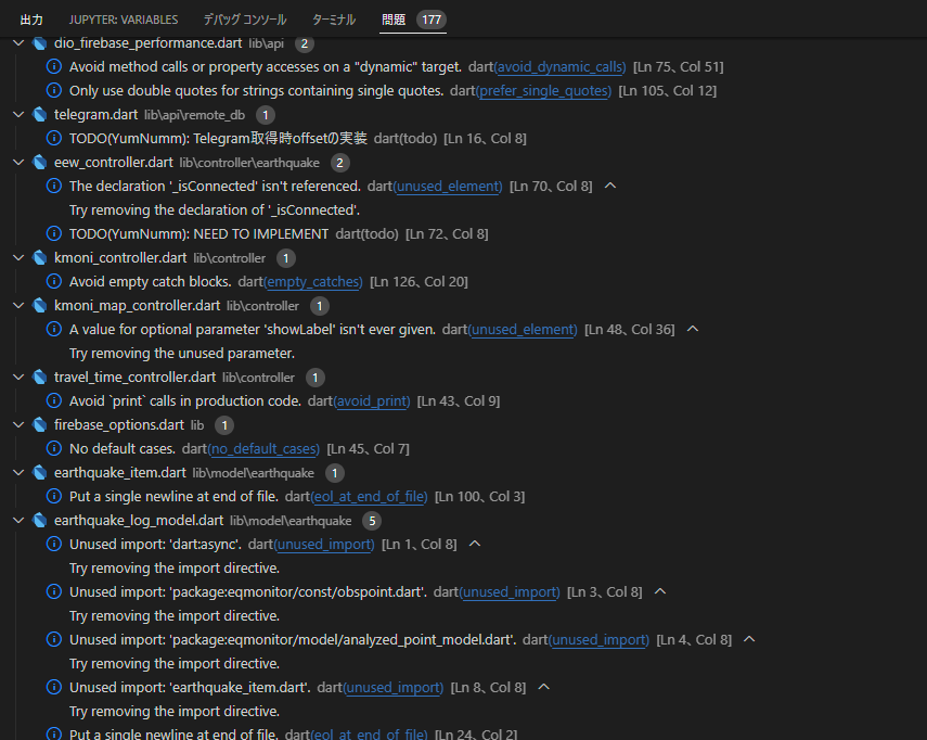 Dart Styleの遵守 · Issue 106 · Yumnummeqmonitor · Github