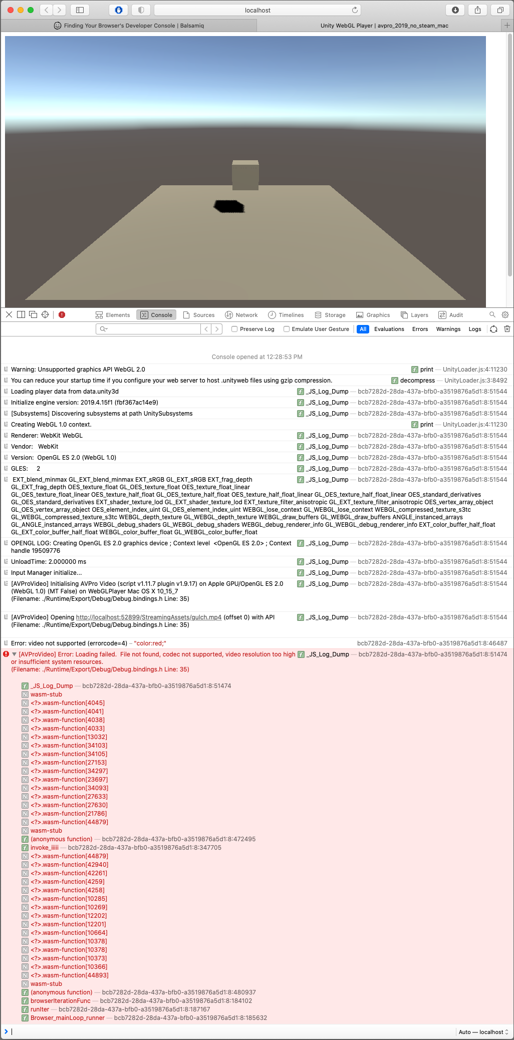 Unity webserver on macOS unable to play videos on local WebGL builds in Safari · Issue #532 ...