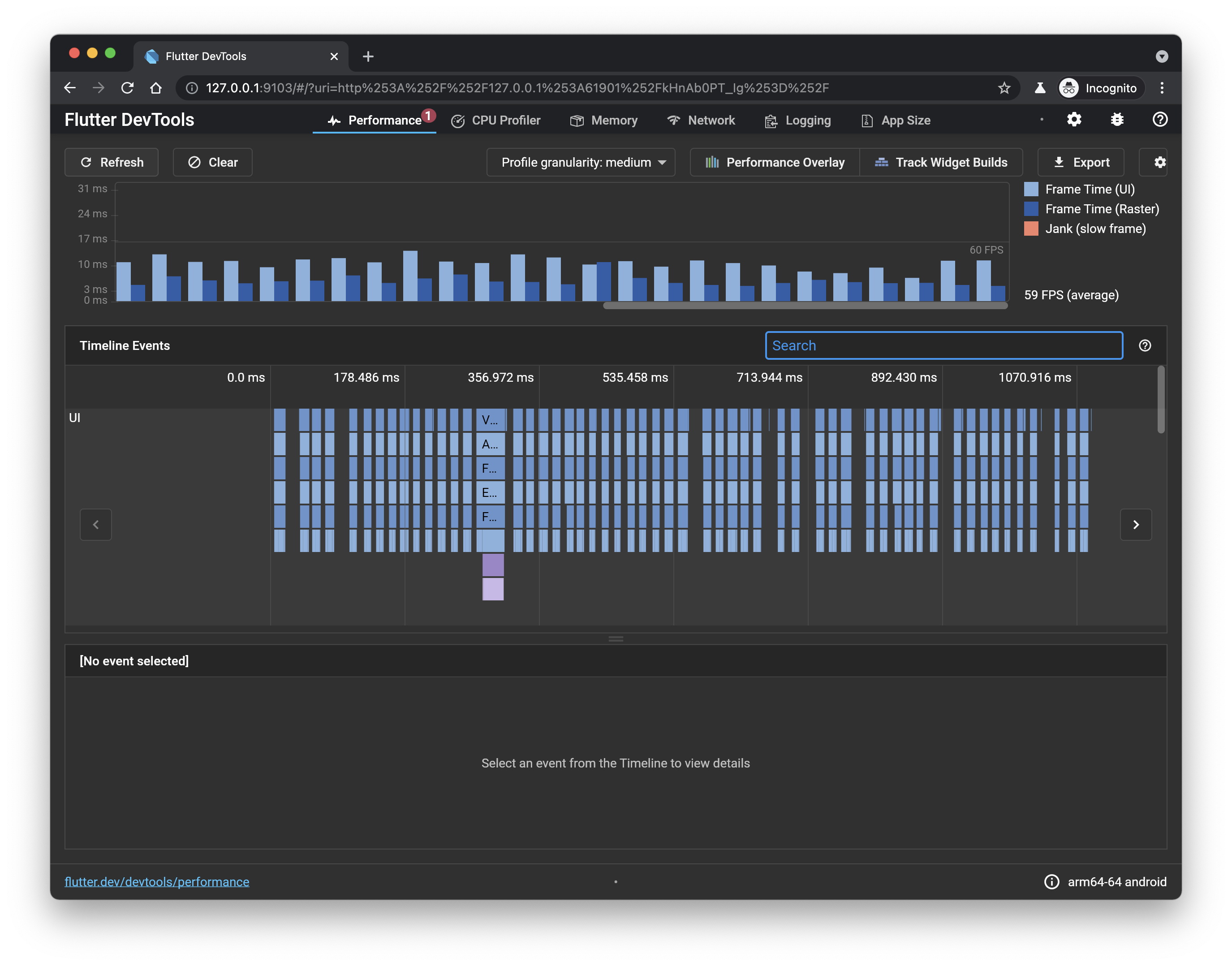 "Track Widget Builds" makes frame rates considerably lower · Issue ...