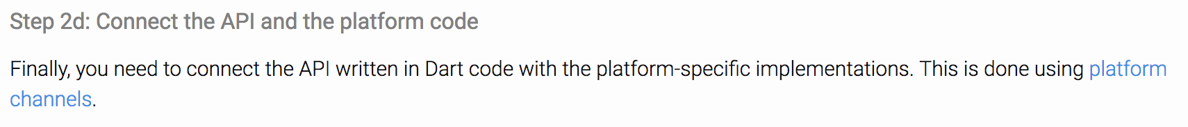 Match IDE-created plugin template with code in 'Writing custom platform-specific code' page ...