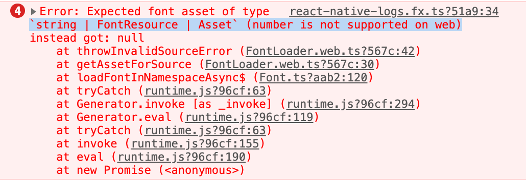 `string Fontresource Asset` Number Is Not Supported On Web · Issue 14662 · Expoexpo · Github