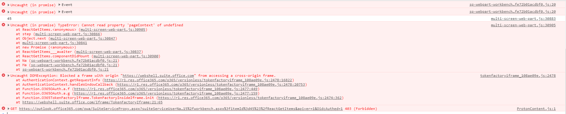 Reactmultiscreen Pagecontext Not Loading · Issue 5328 · Sharepointsp Dev Docs · Github