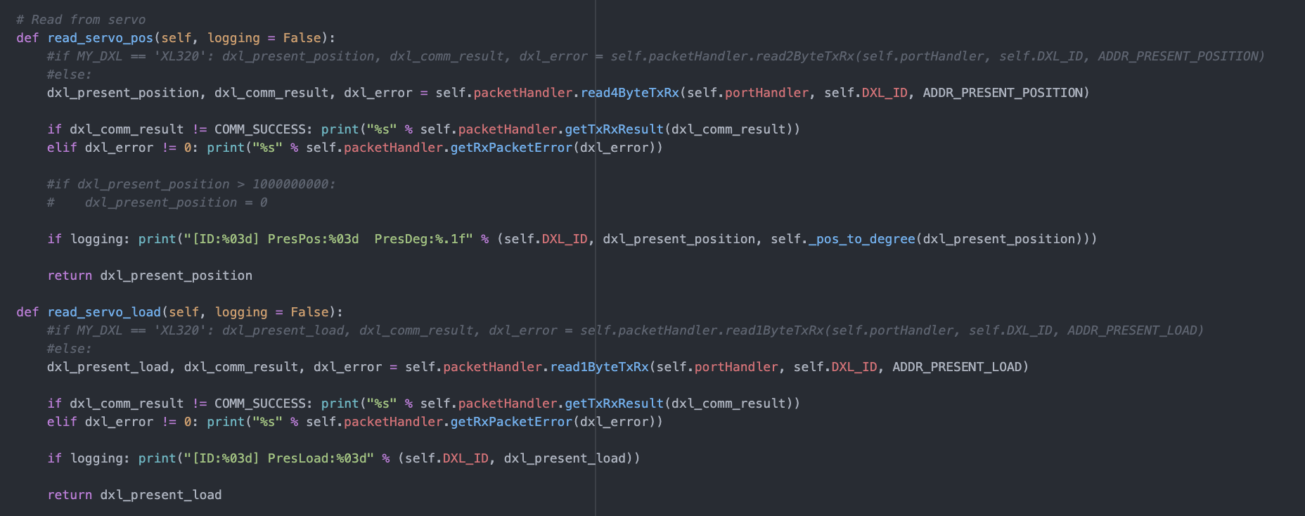 Reading Load and Velocity from Dynamixel Servo · Issue #506 · ROBOTIS-GIT/DynamixelSDK · GitHub