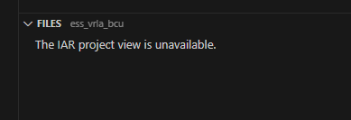 Error initiating IAR toolchain backend. Some functionality may be unavailable (Error: Service ...