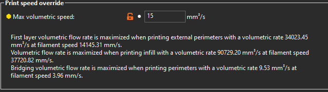 Max Volumetric Speed Parameter Calculates Incorrect Values · Issue 10962 · Prusa3dprusaslicer 