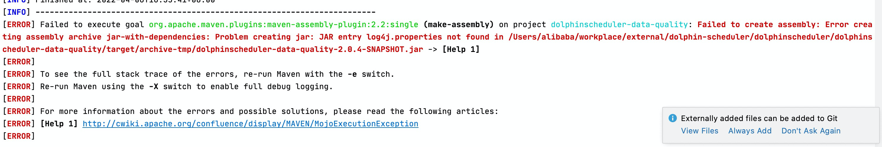 [Bug] [Data Quality] Project build failure caused by data quality module · Issue #9369 · apache ...