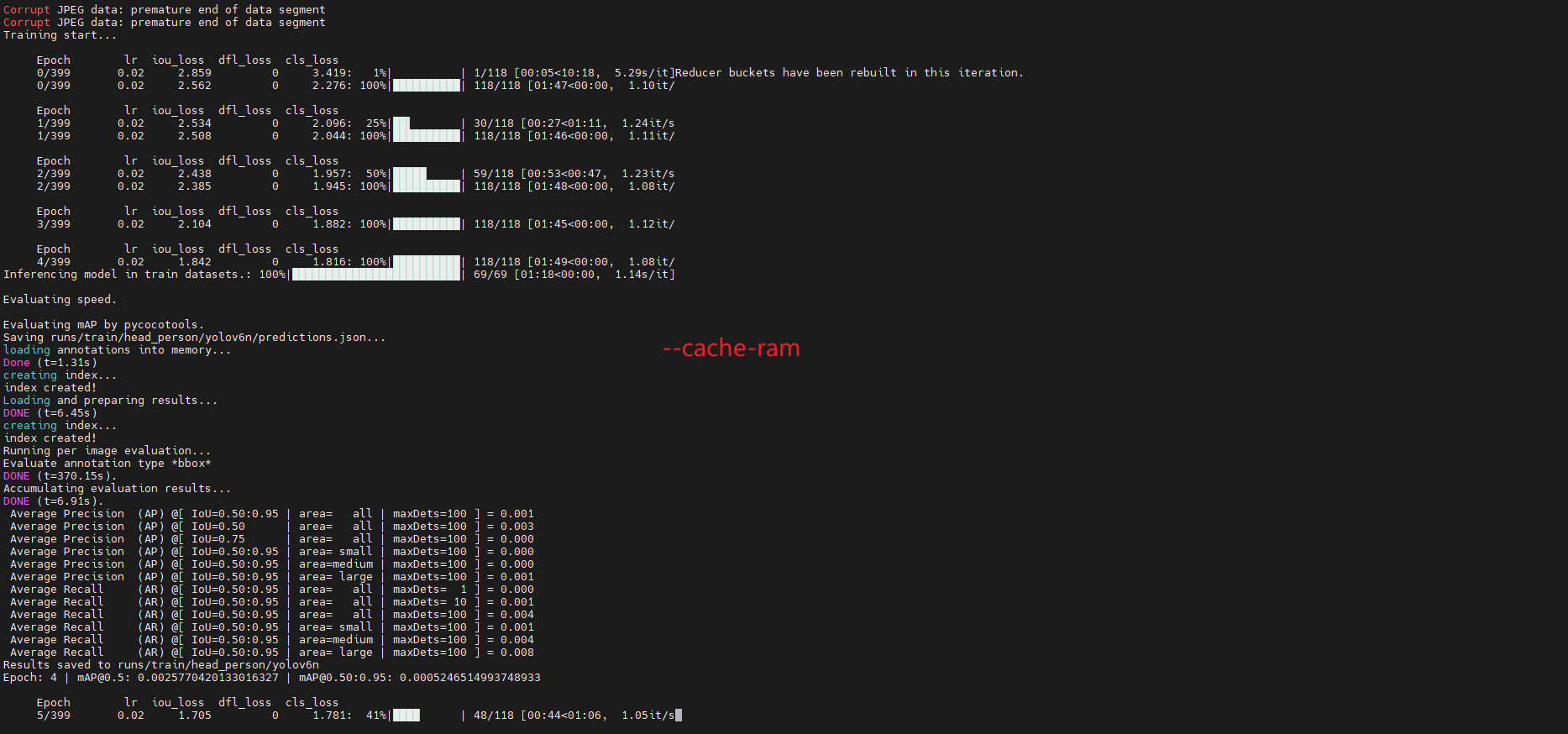 训练过程map一直为0 · Issue #941 · meituan/YOLOv6 · GitHub