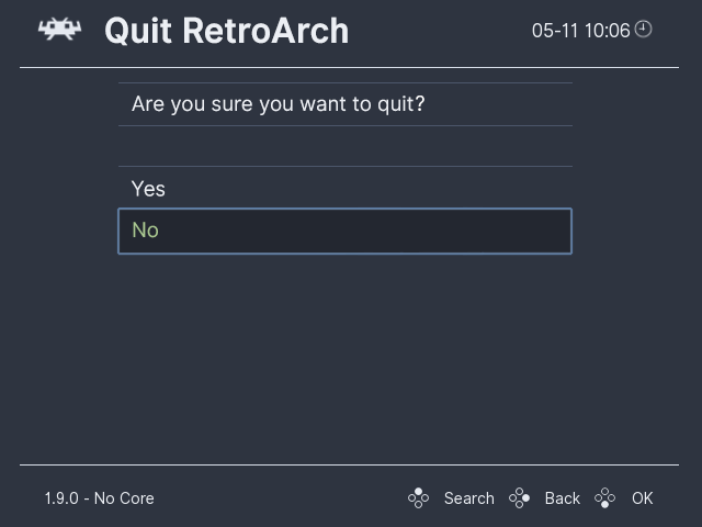 [Feature request] Confirmation on exit option · Issue #11521 · libretro/RetroArch · GitHub