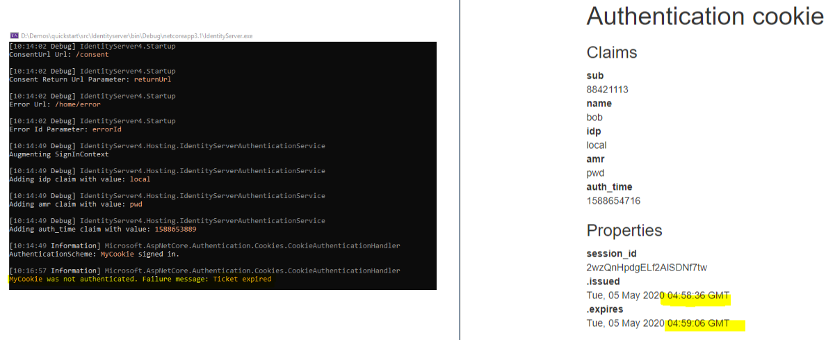 Identity server logs out at every 30 min, not able to set idsrv.session cookie lifetime ...
