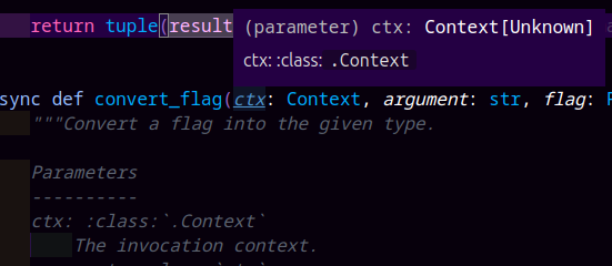 Docstring Parsing Does Not Take Parameter Description For Numpy